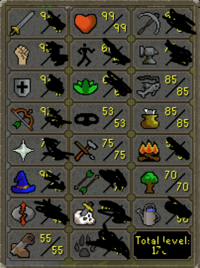 Buy RuneScape OSRS Accounts 120 combat level with various 97+ combat ...
